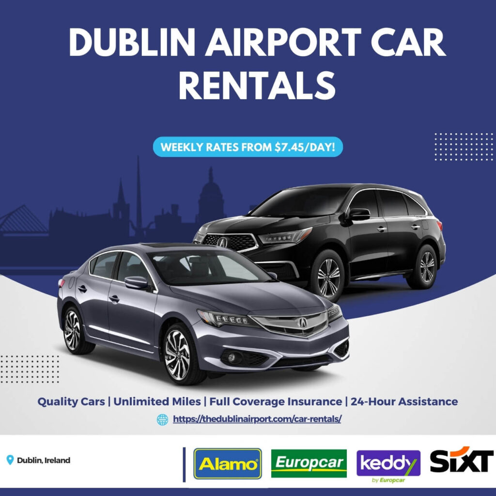 Dublin Airport Car Rentals | Rentals starting at $7.45/day!